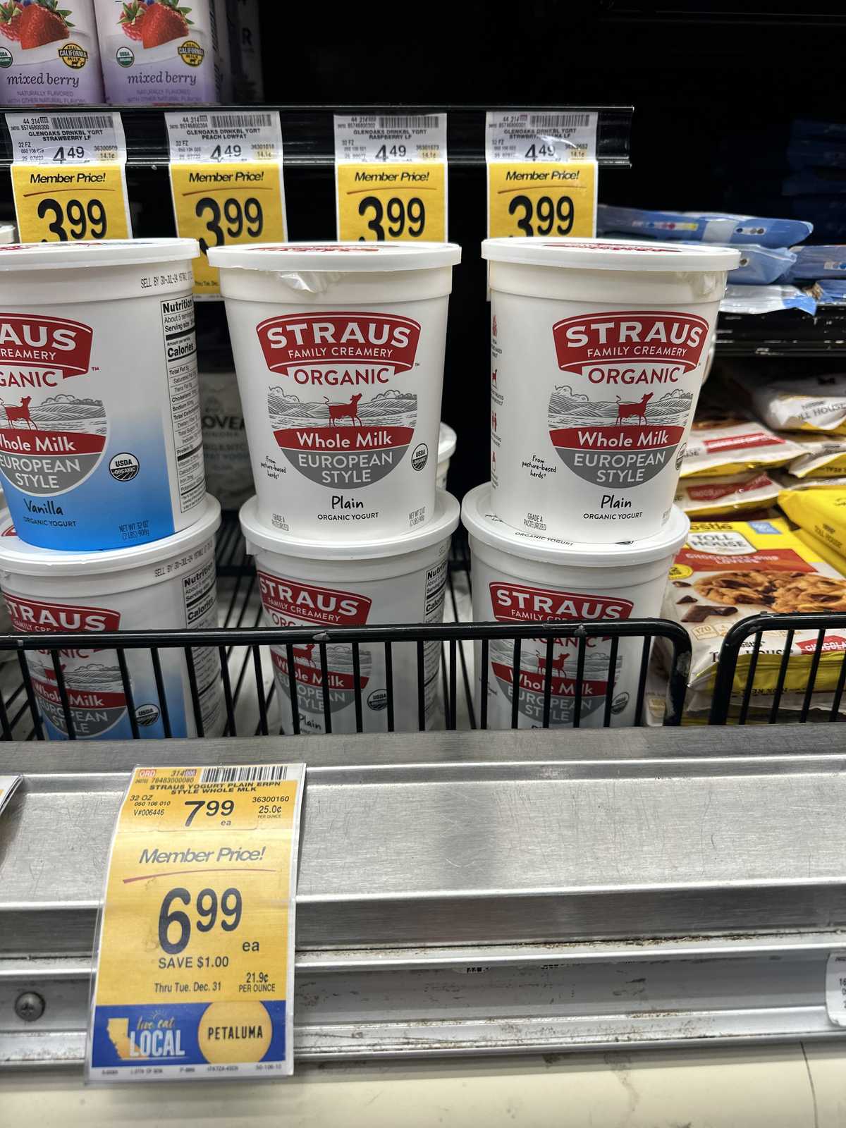 Straus Organic Whole Milk European Style Plain Yogurt — PlasticList