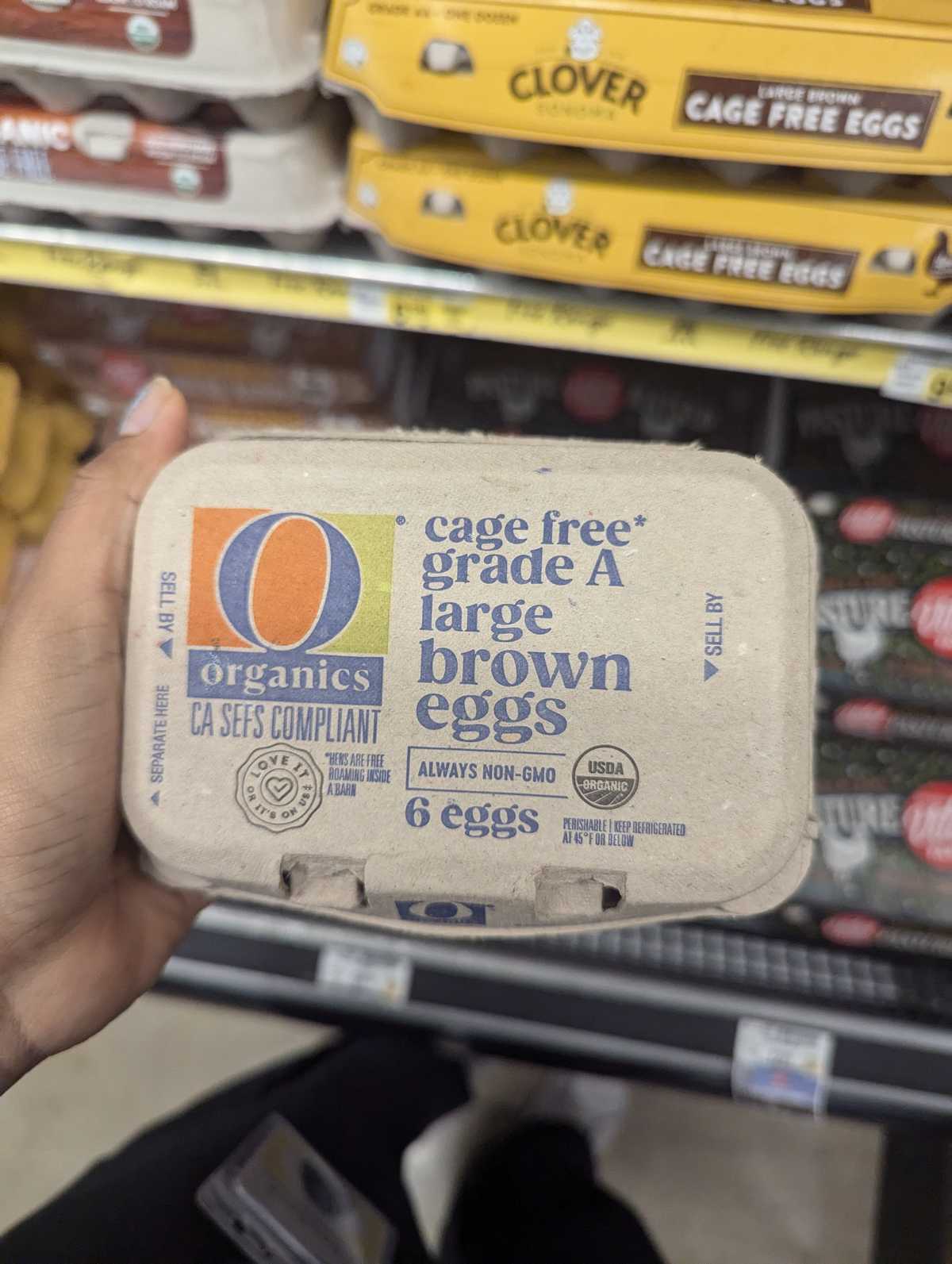 O Organics Organic Eggs Large Brown — PlasticList